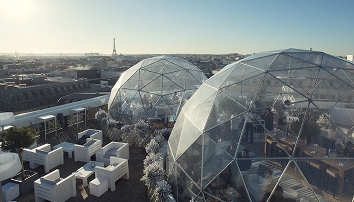 No roof terrace da Galeries Lafayette, um novo restaurante - Estilo Sugar
